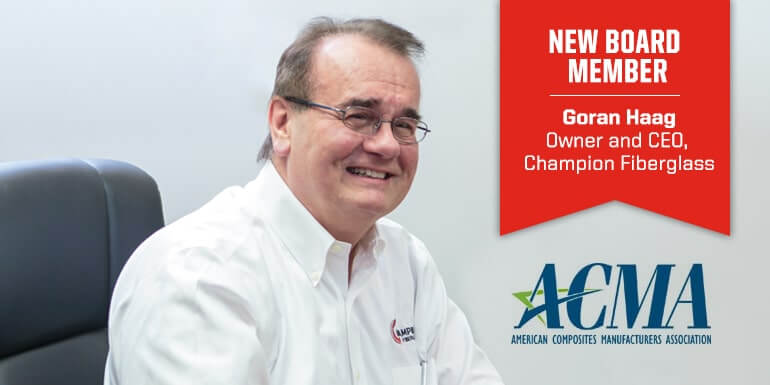 CEO Goran Haag Named to ACMA Board of Directors